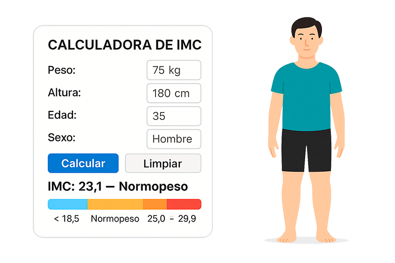 Calculadora de IMC (Índice de Masa Corporal) | Vidaliax